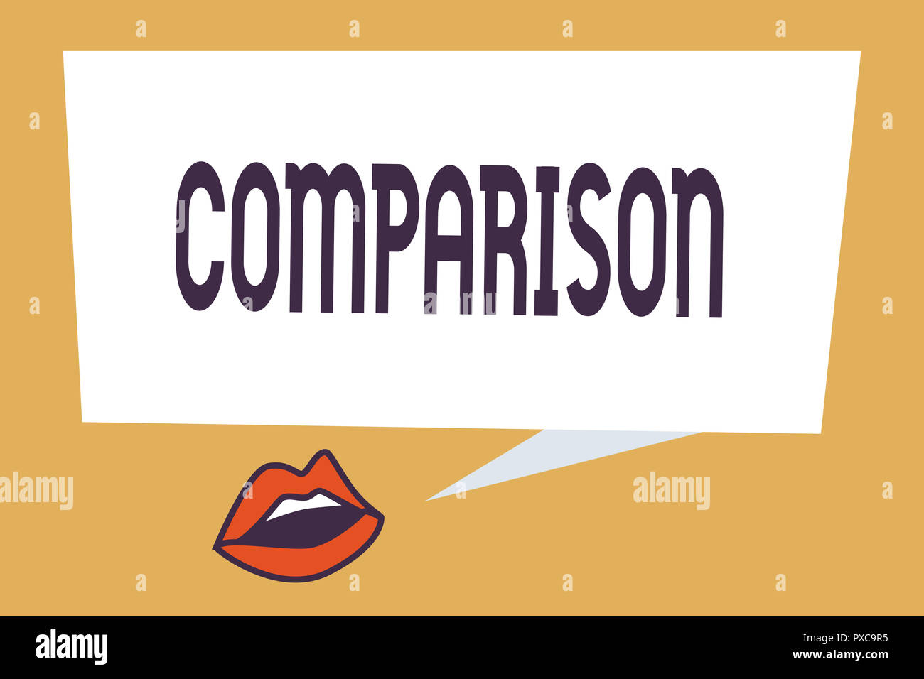 Writing note showing Comparison. Business photo showcasing Estimate ...