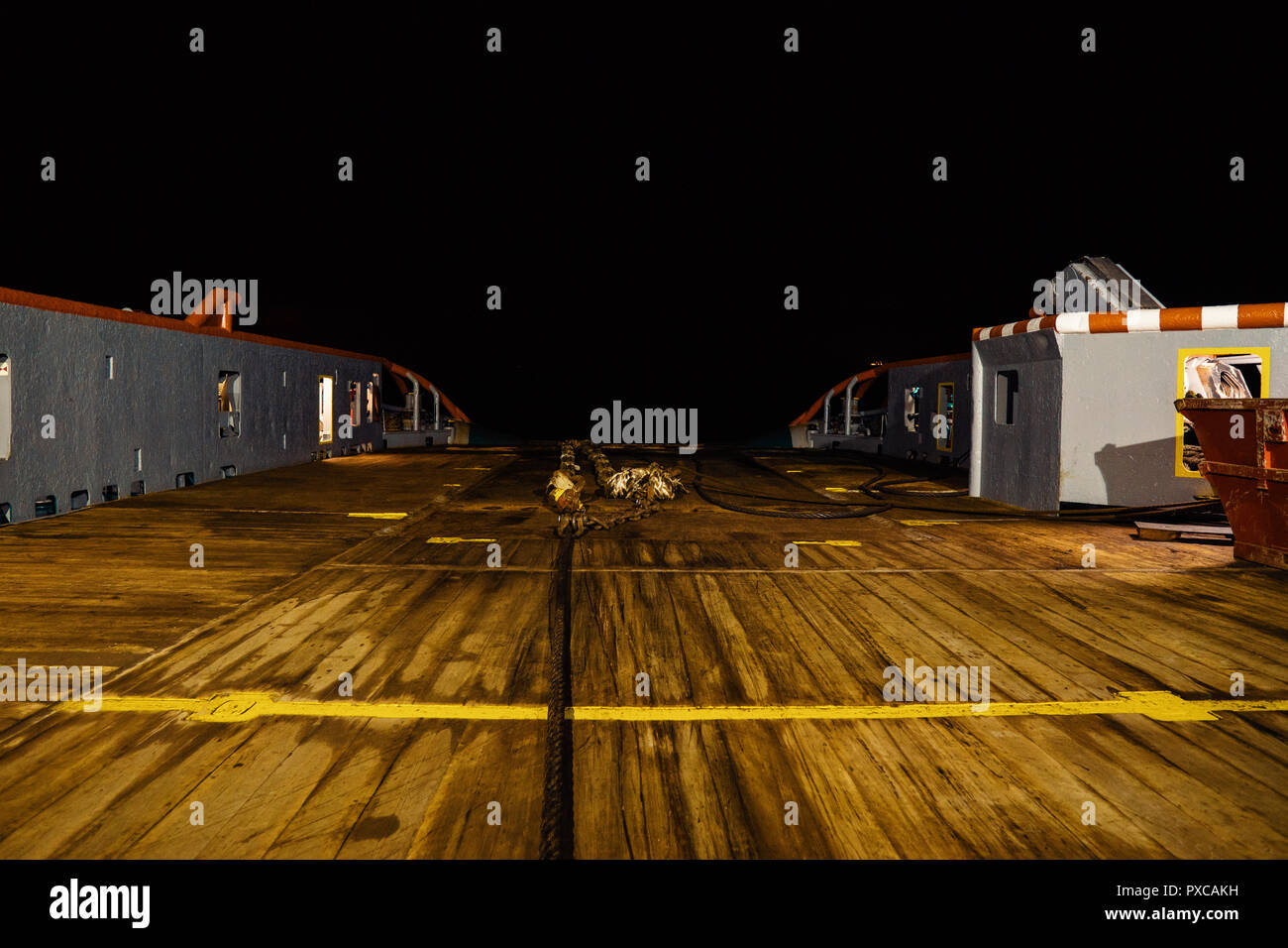 Anchor-handling Tug Supply AHTS vessel ready for job Stock Photo - Alamy