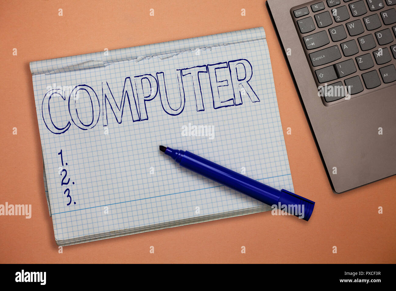 Text sign showing Computer. Conceptual photo electronic device capable ...