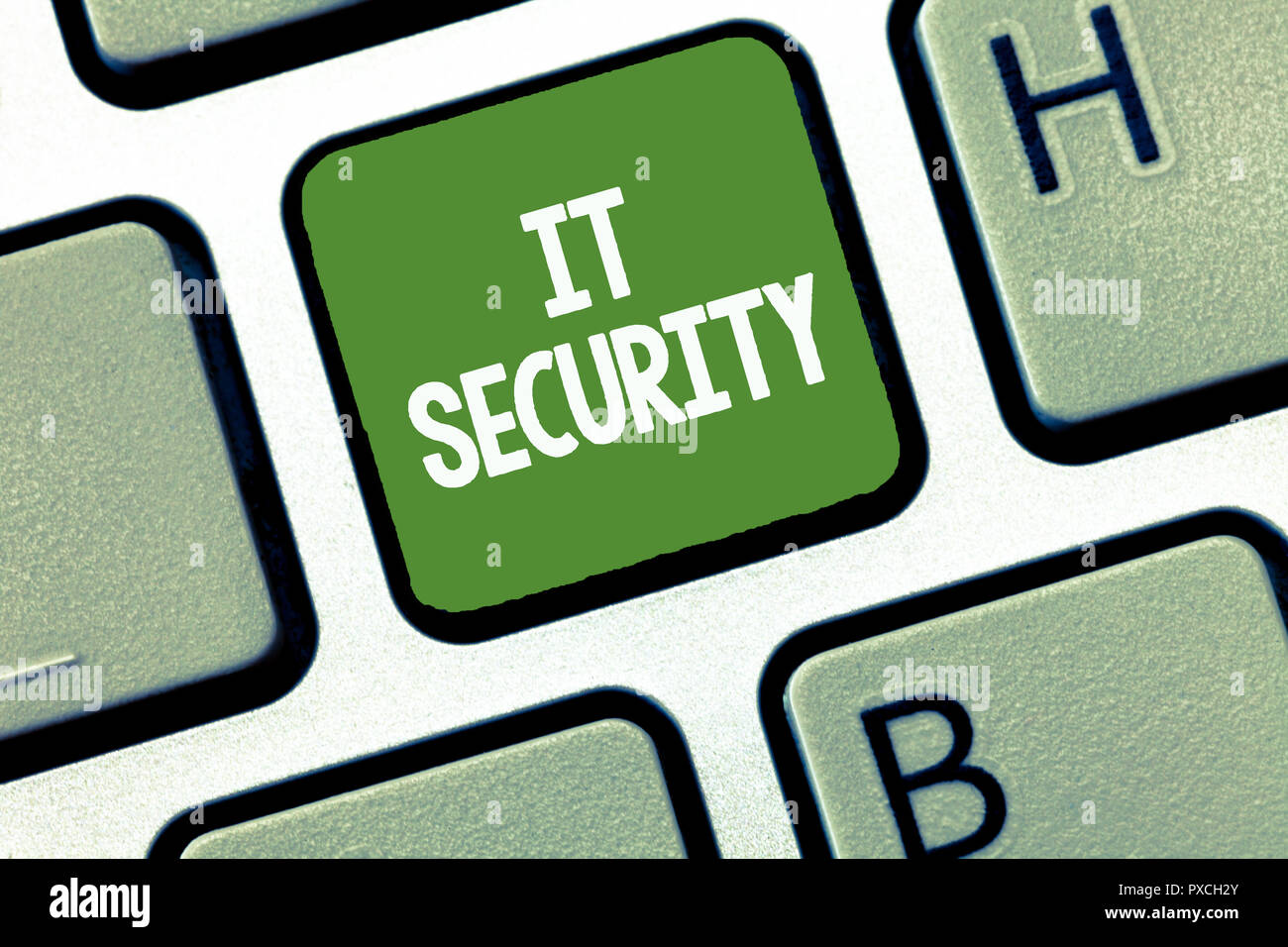 Text sign showing It Security. Conceptual photo Protection of internet ...