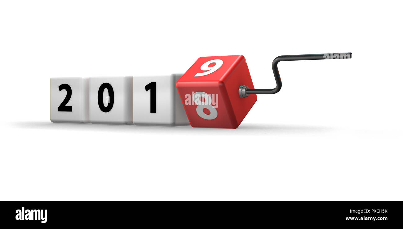 Concept of transition from 2018 to 2019 Stock Photo - Alamy
