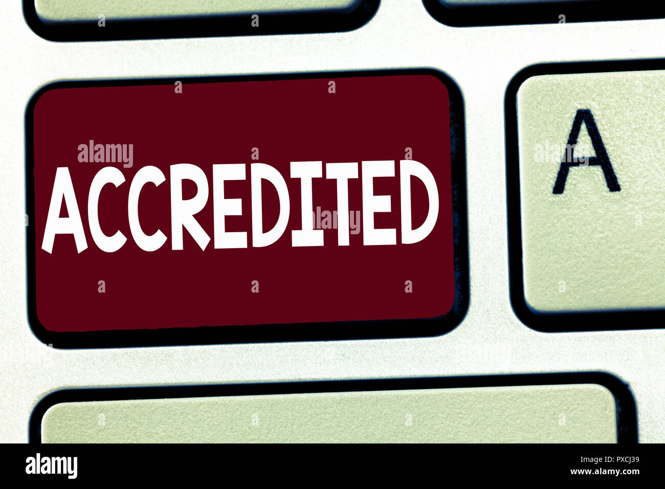 Accepted accreditation hi-res stock photography and images - Alamy