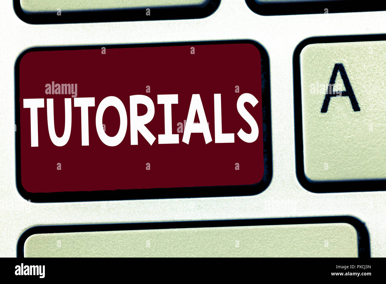 Writing note showing Tutorials. Business photo showcasing Period of ...