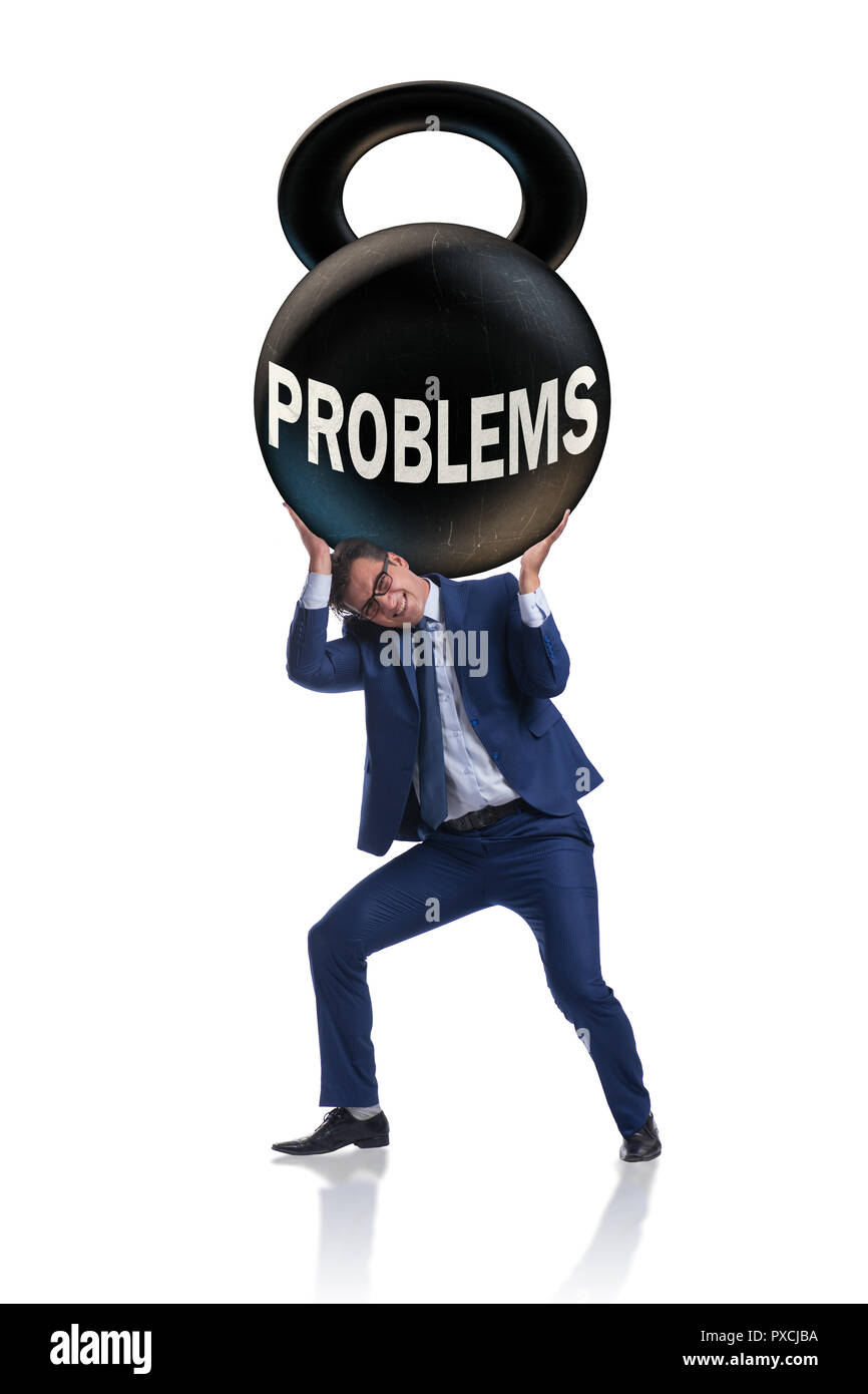 Business problem and challenge concept with businessman Stock Photo - Alamy