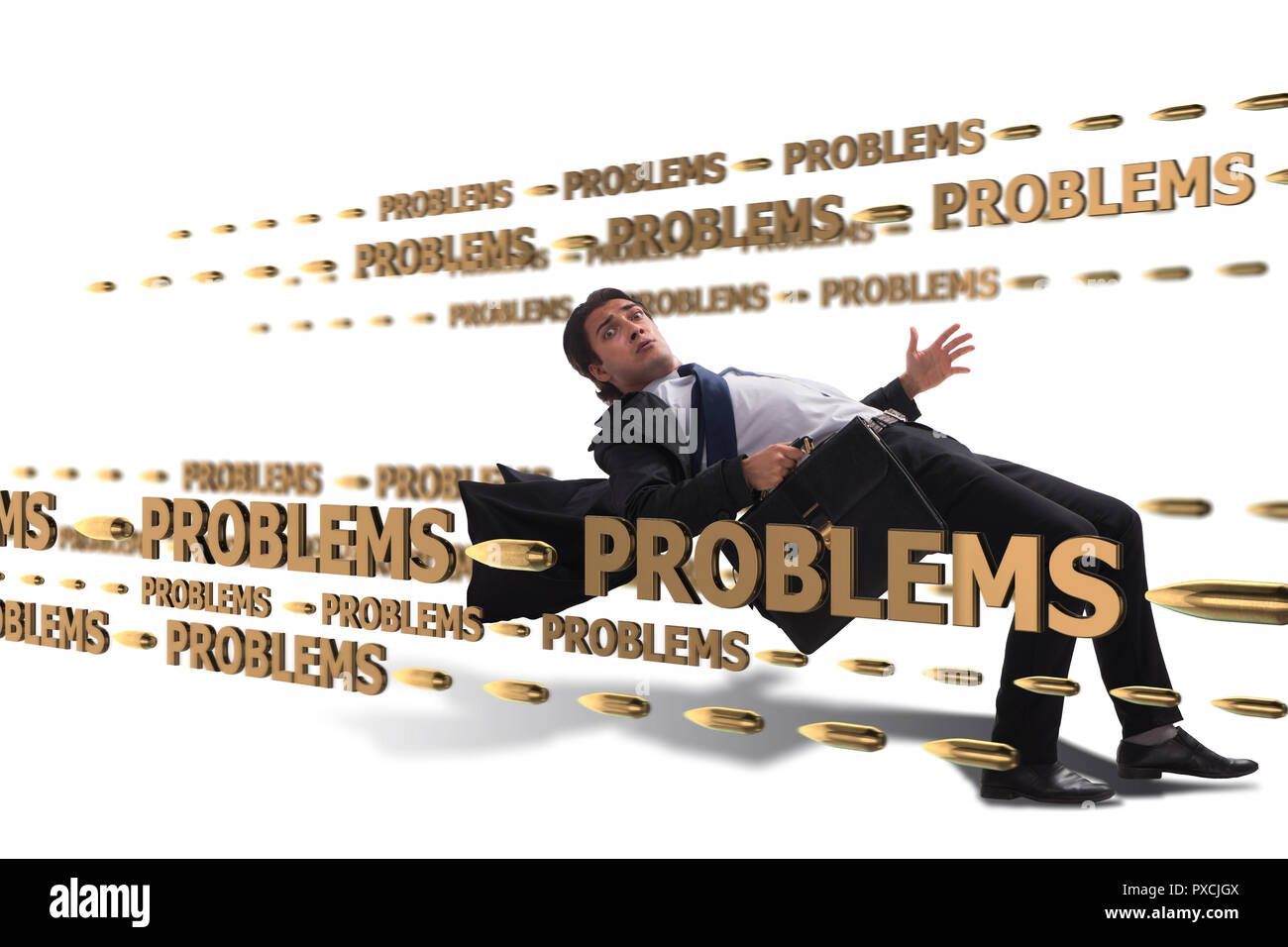Business problem and challenge concept with businessman Stock Photo - Alamy