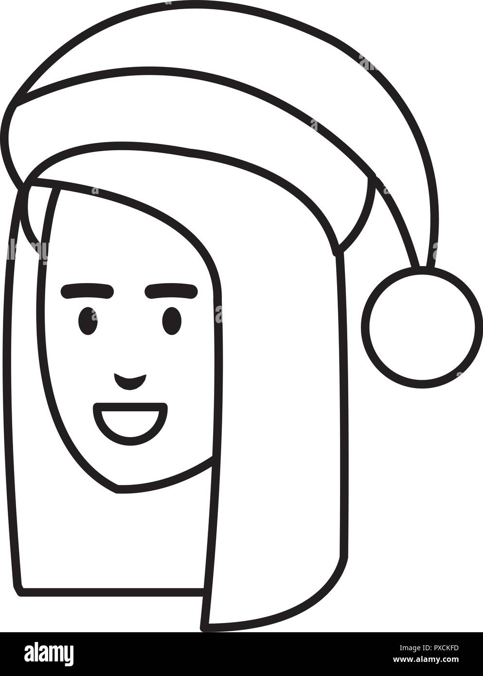 beautiful woman head avatar character vector illustration design Stock ...