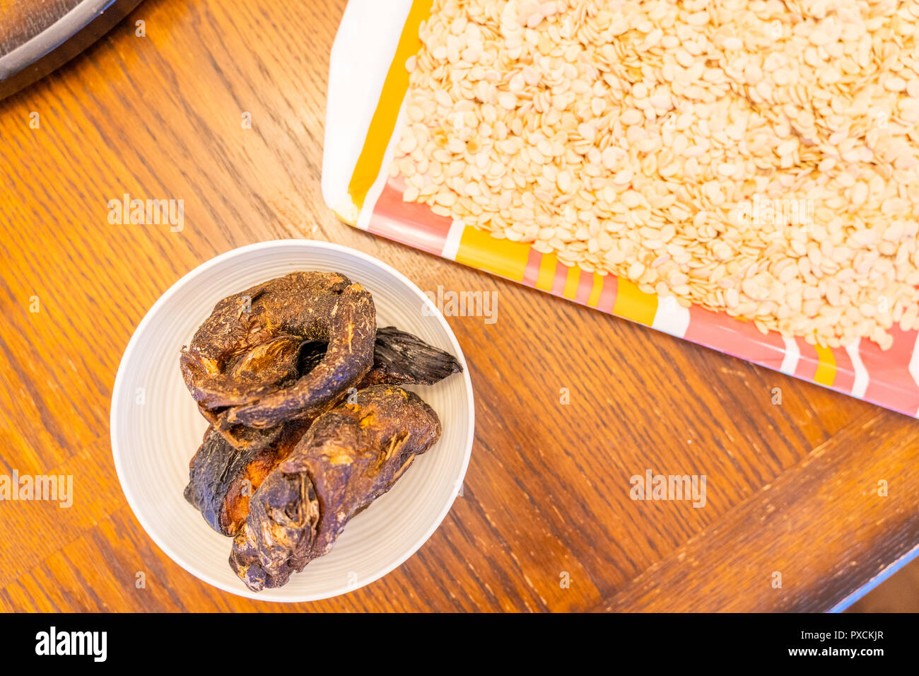 Nigerian melon seeds used to prepare egusi soup Stock Photo - Alamy