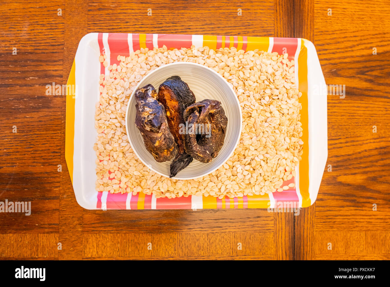 Nigerian melon seeds used to prepare egusi soup Stock Photo - Alamy