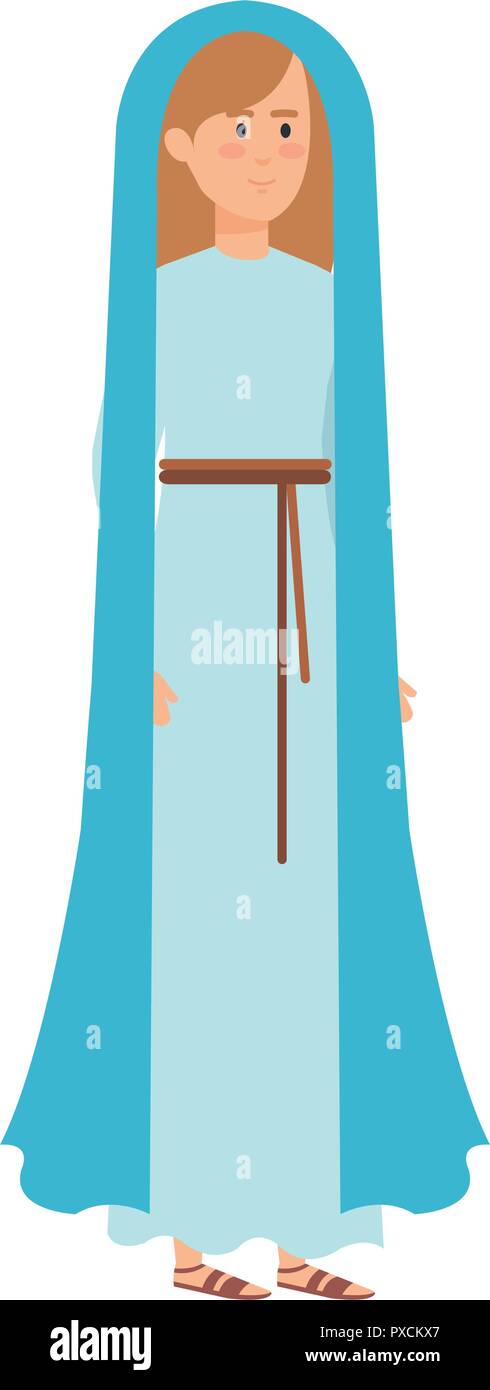 cute mary virgin character Stock Vector Image & Art - Alamy