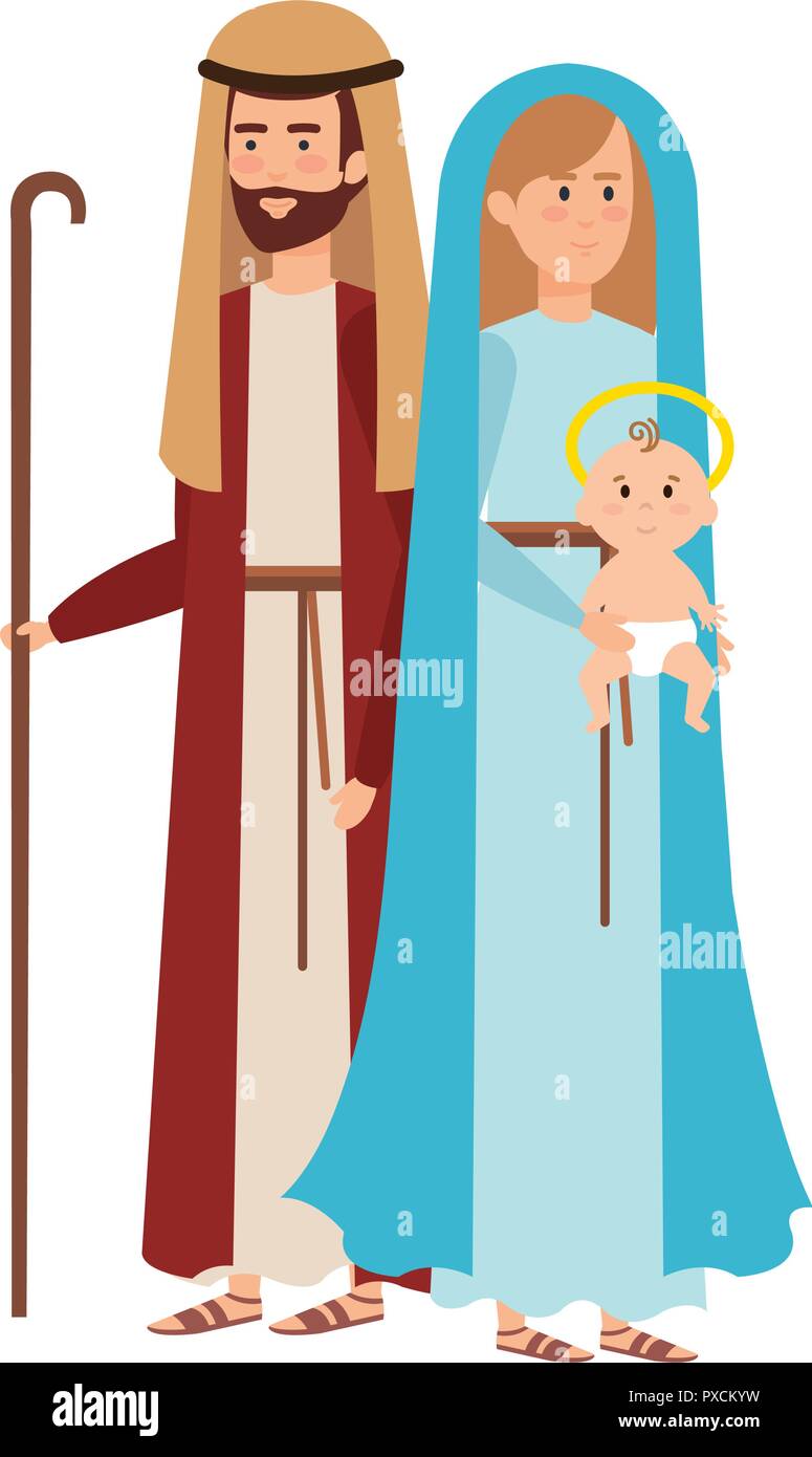 holy family manger characters Stock Vector Image & Art - Alamy