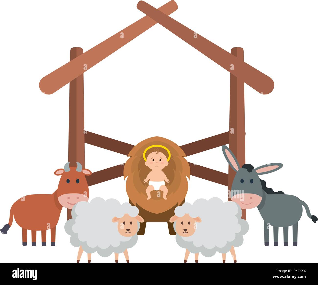 Religious art animals Stock Vector Images - Alamy
