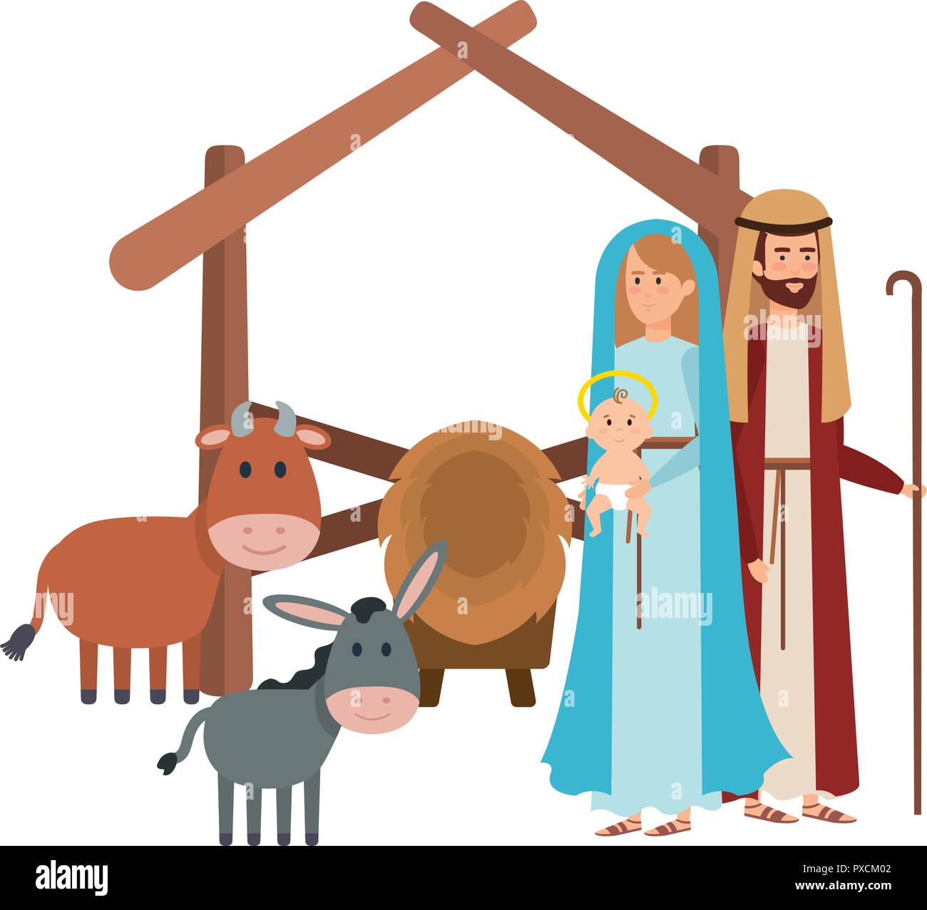 Holy cradle Stock Vector Images - Alamy