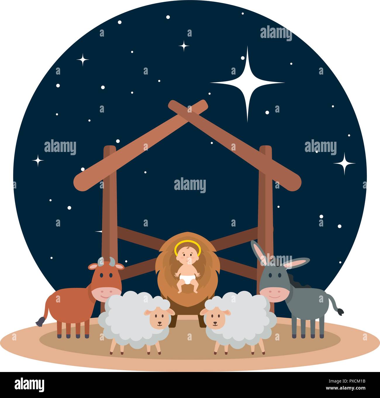 Jesus Nativity Animals High Resolution Stock Photography and Images - Alamy