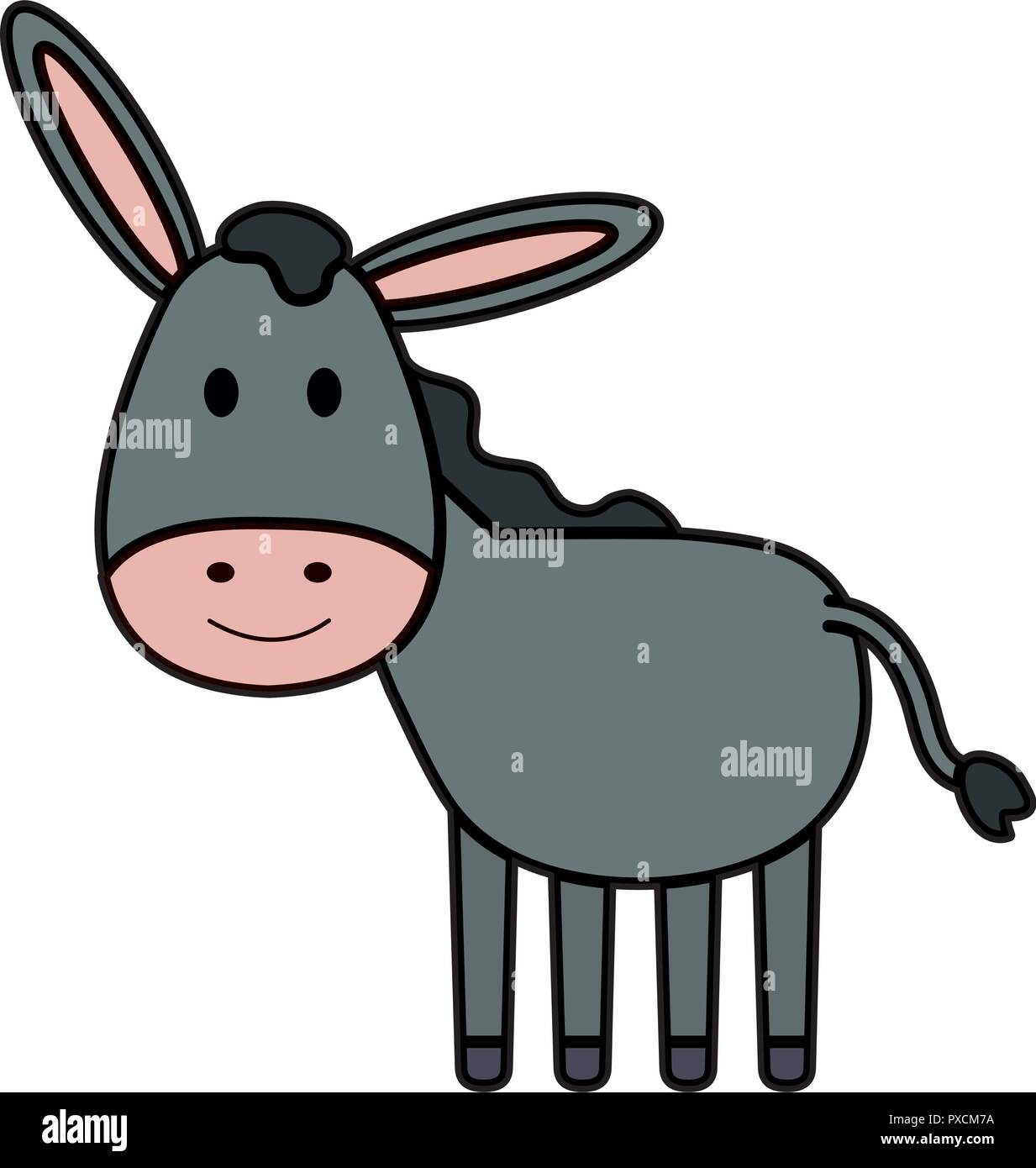 cute mule manger character Stock Vector Image & Art - Alamy
