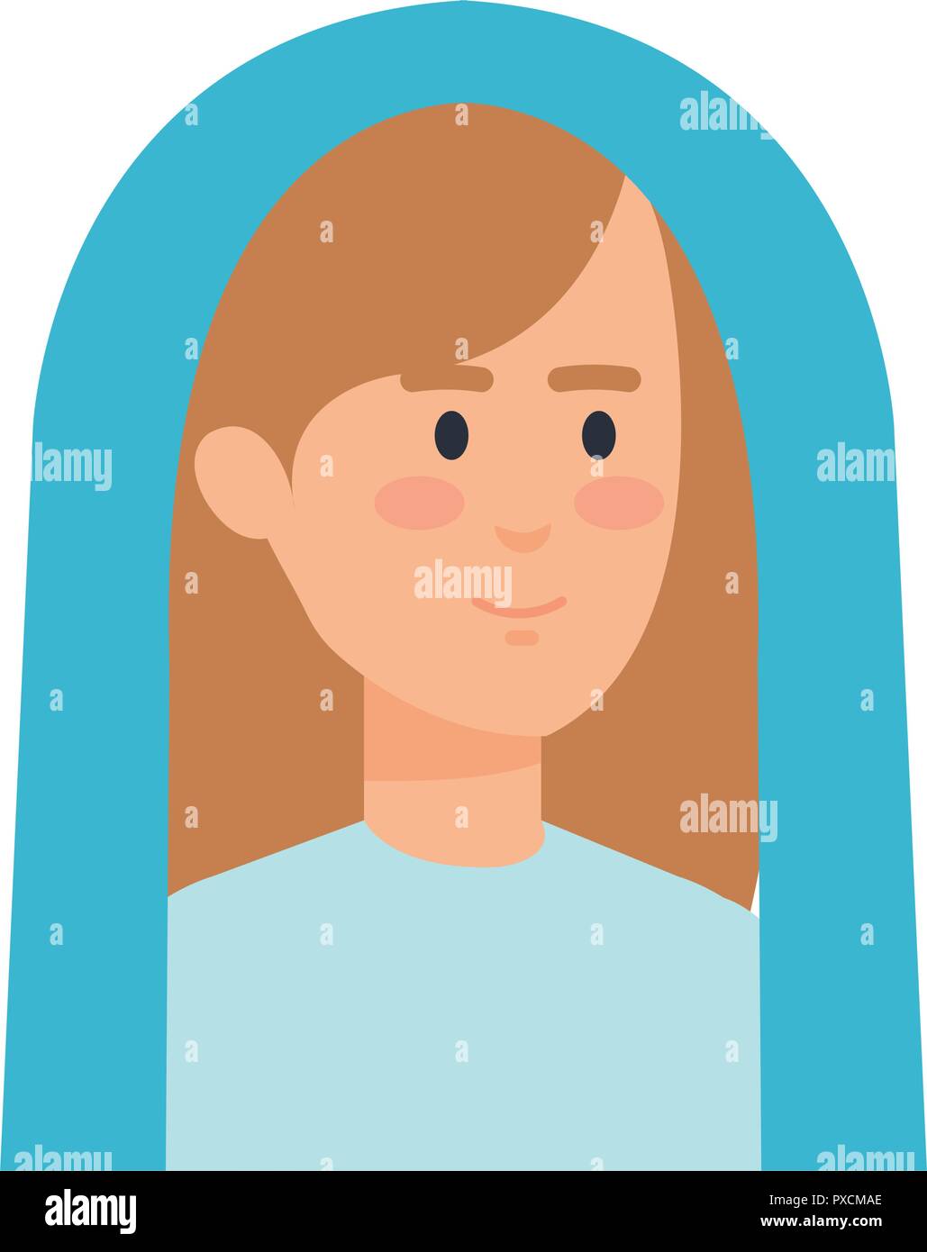 cute mary virgin character Stock Vector Image & Art - Alamy