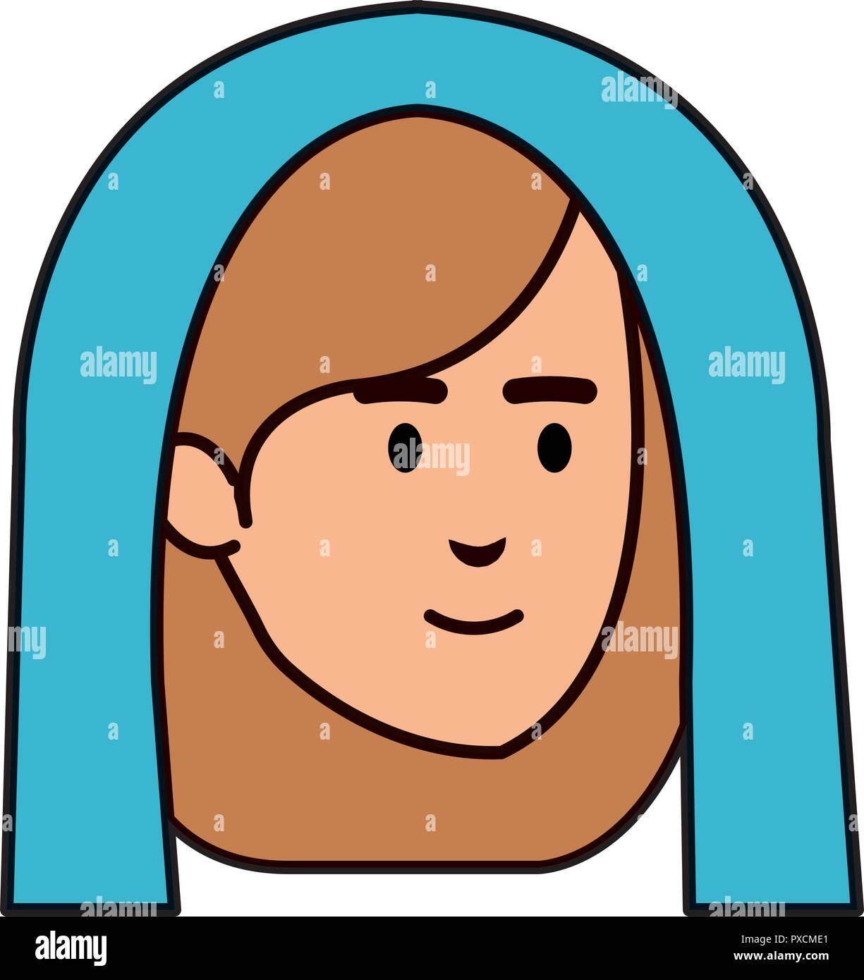 cute mary virgin character Stock Vector Image & Art - Alamy