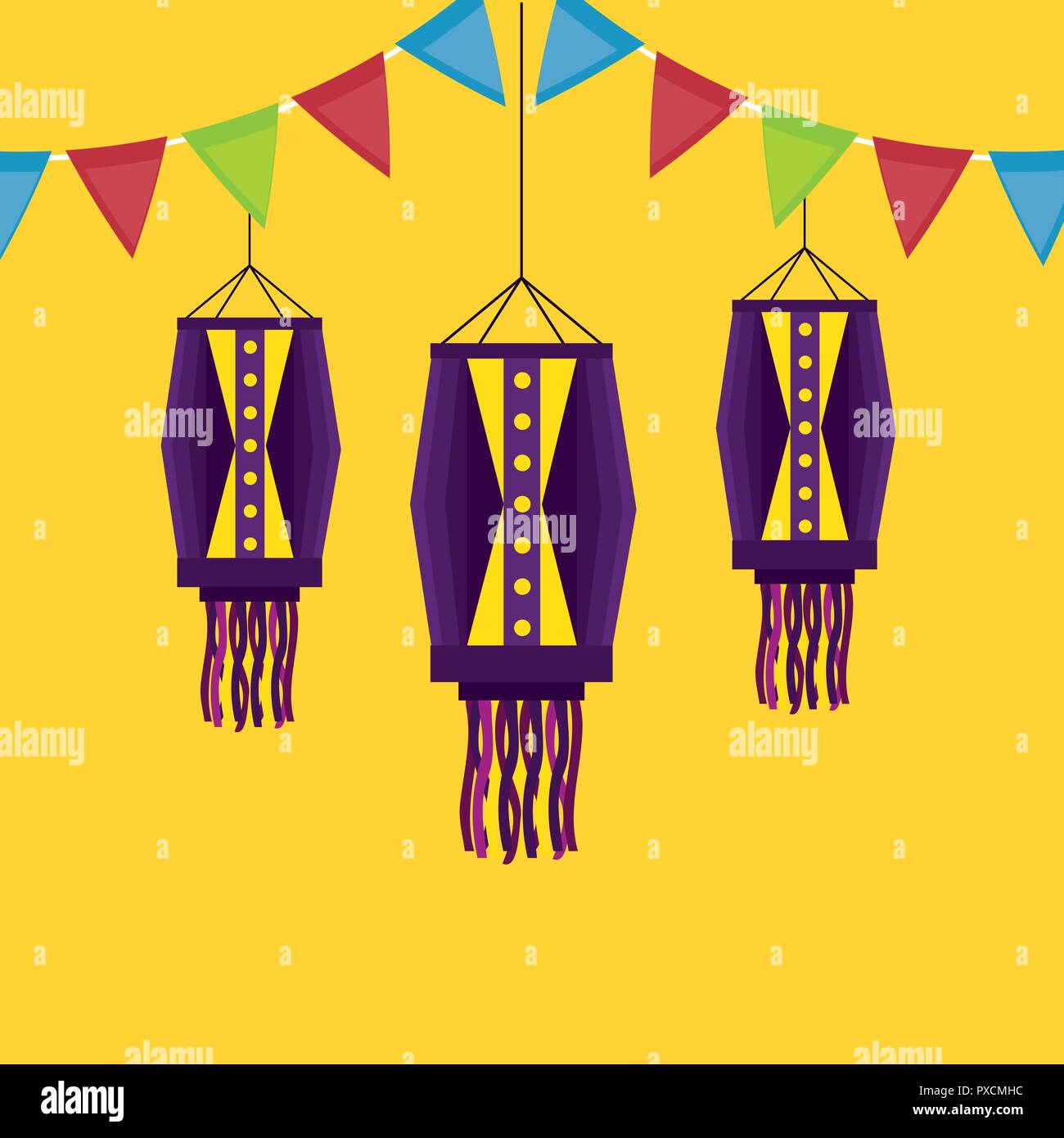 Indian deepawali diwali festival lanterns Stock Vector Images - Alamy