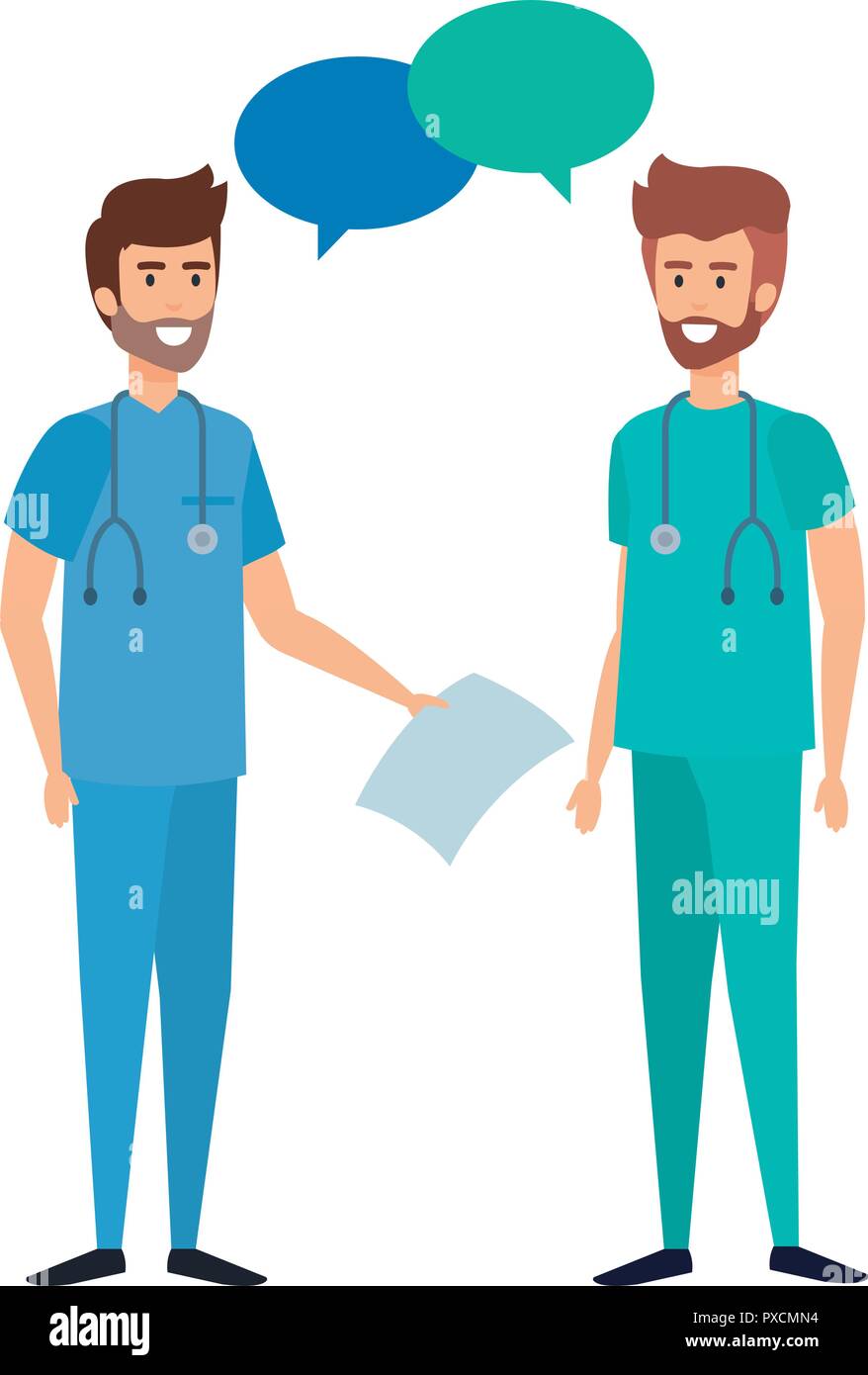 doctors talking avatars characters Stock Vector Image & Art - Alamy