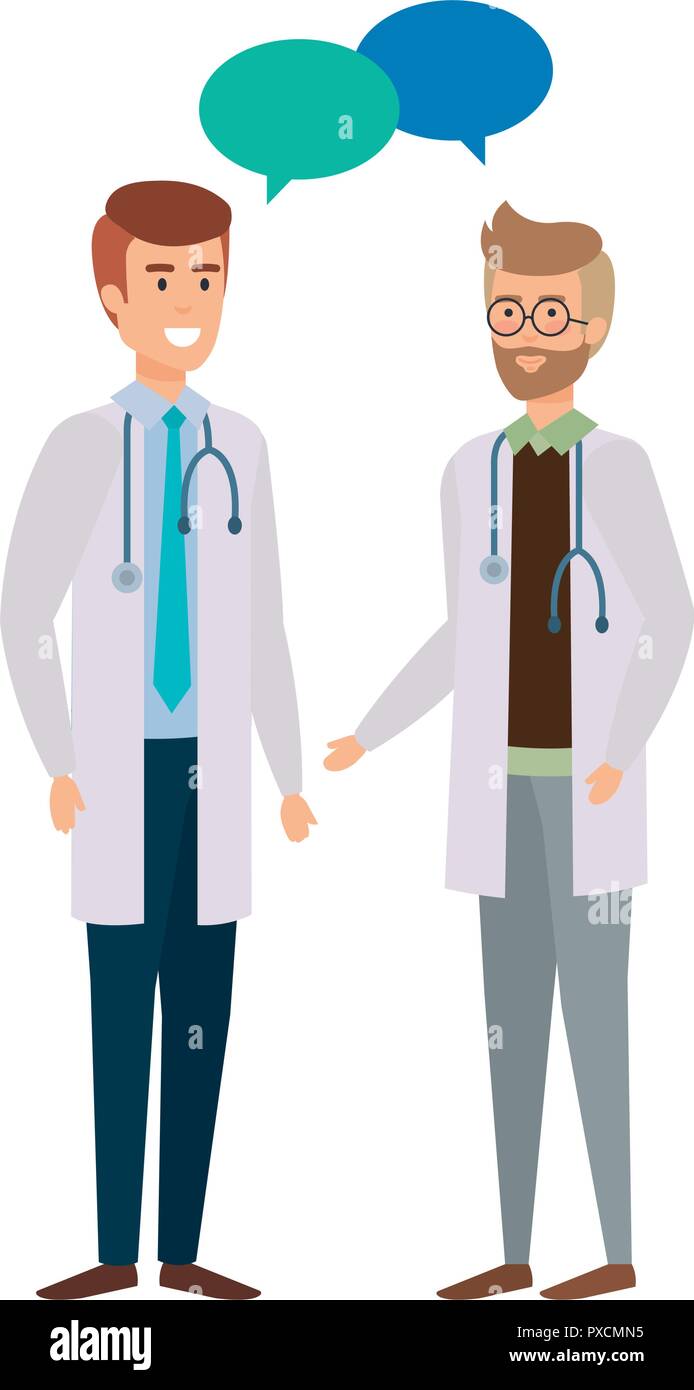 doctors talking avatars characters Stock Vector Image & Art - Alamy