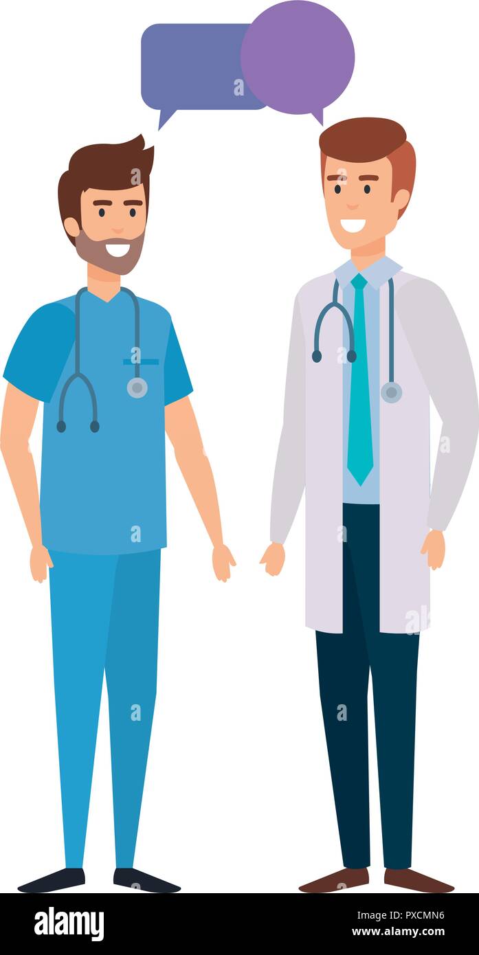 doctors talking avatars characters Stock Vector Image & Art - Alamy