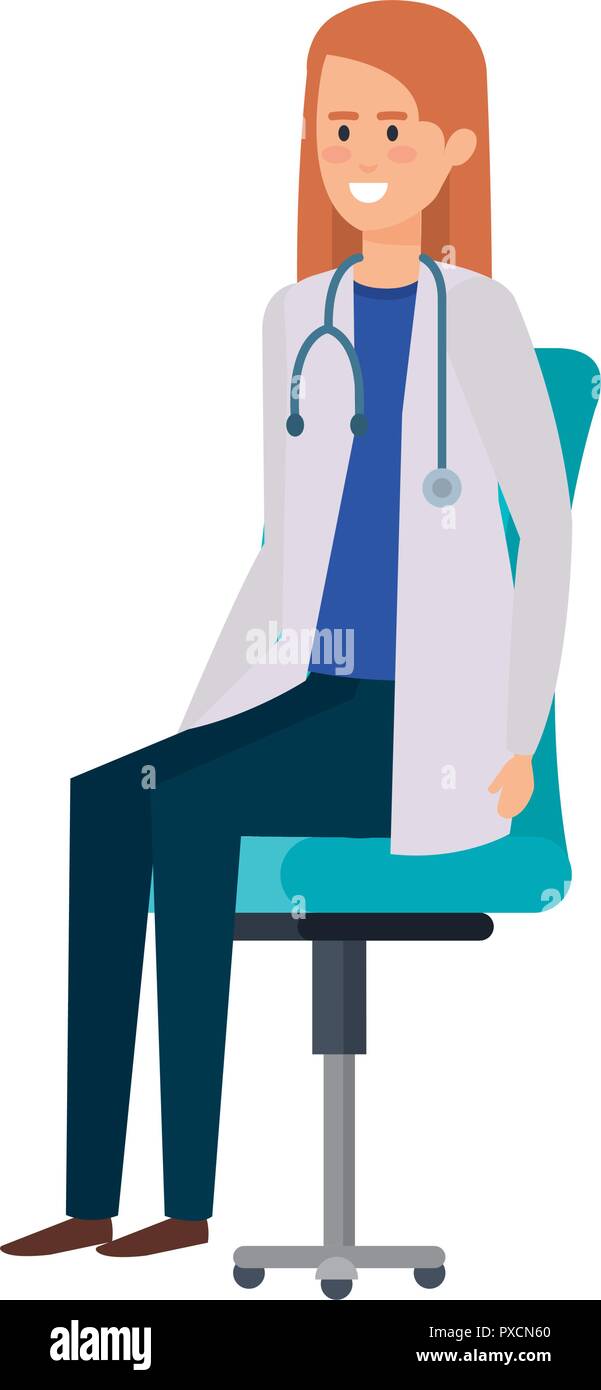 Profile female sitting in Stock Vector Images - Alamy