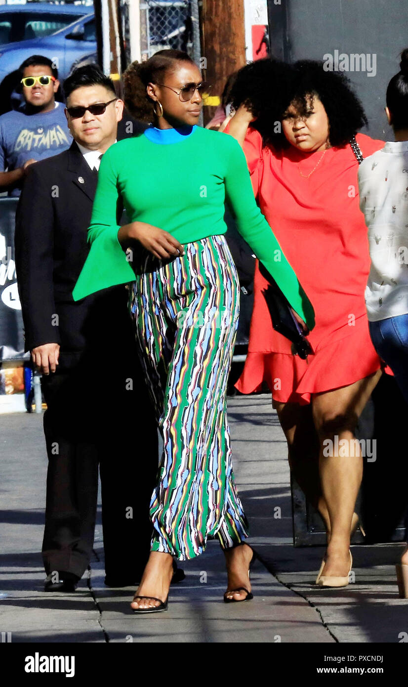 Celebrities at the Jimmy Kimmel Live! studios Featuring: Issa Ray Where ...