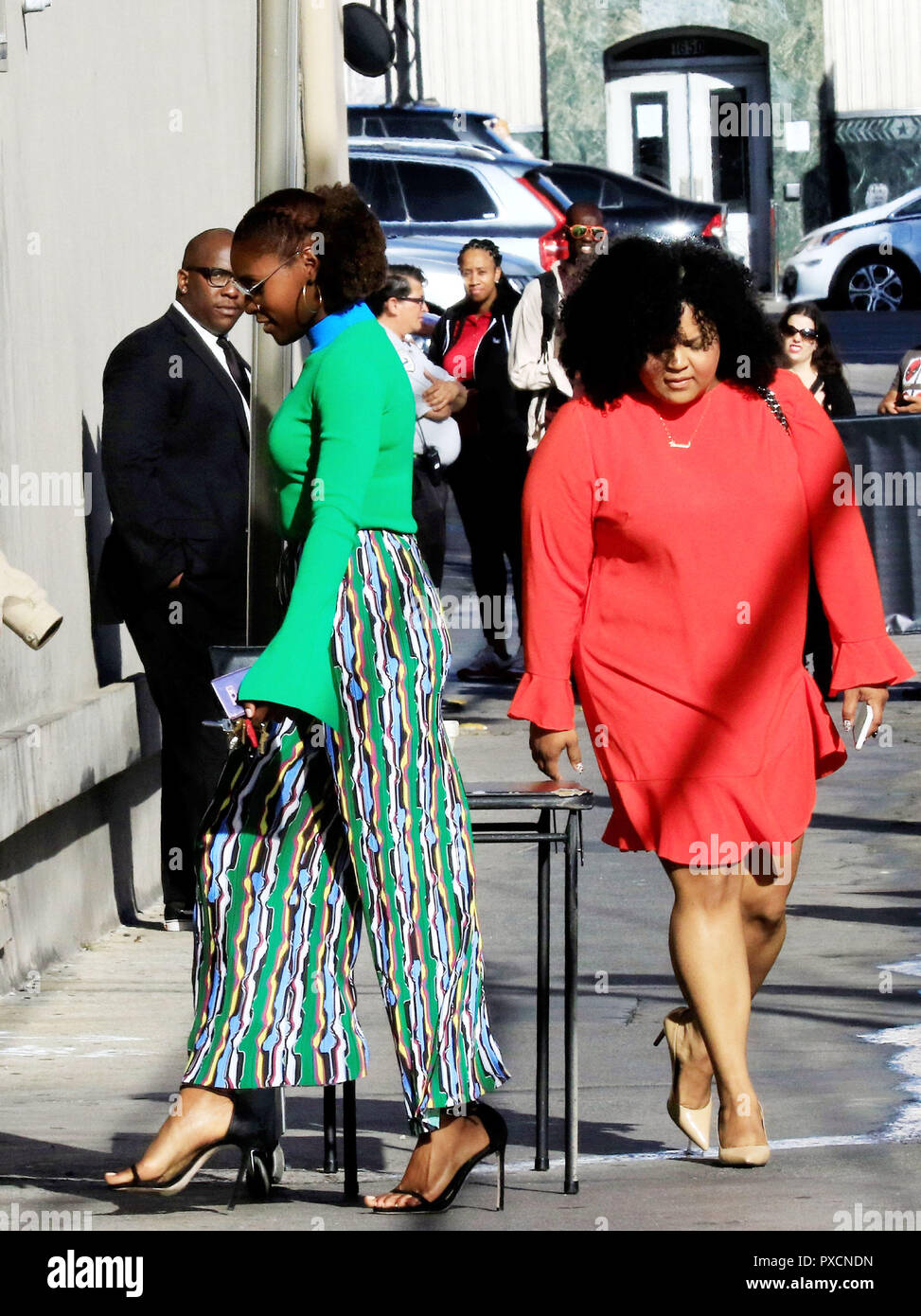 Celebrities at the Jimmy Kimmel Live! studios Featuring: Issa Ray Where ...