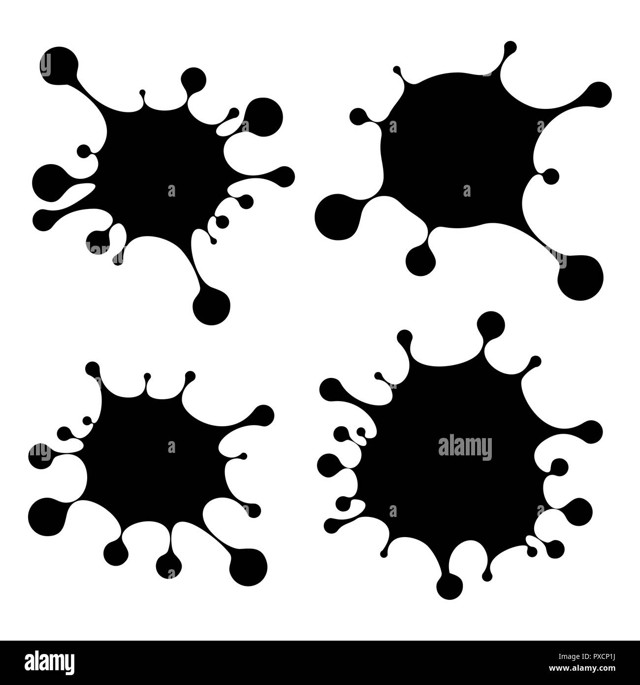 Ink spilled Stock Vector Images - Alamy