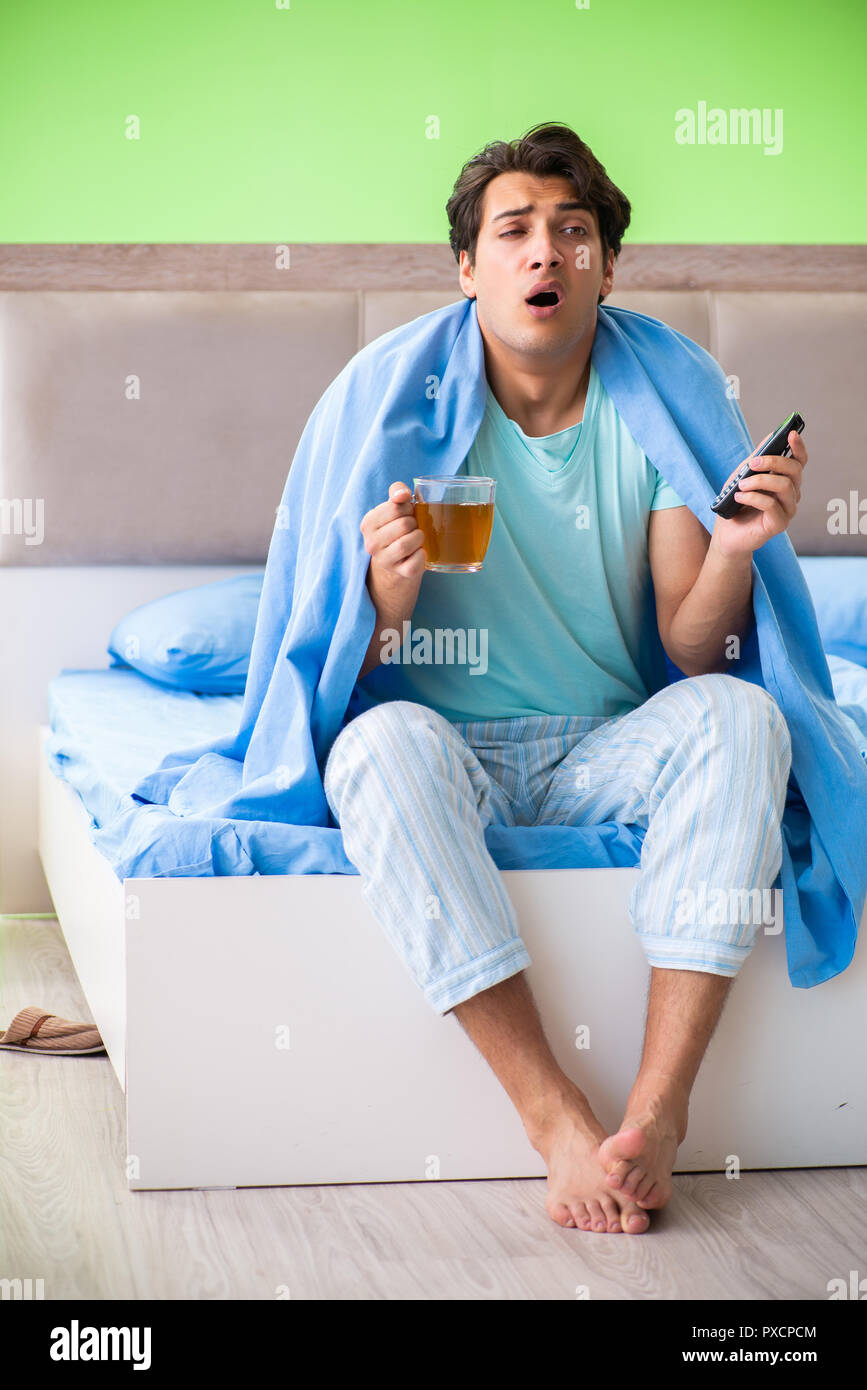 Man suffering from sleeping disorder and insomnia Stock Photo - Alamy