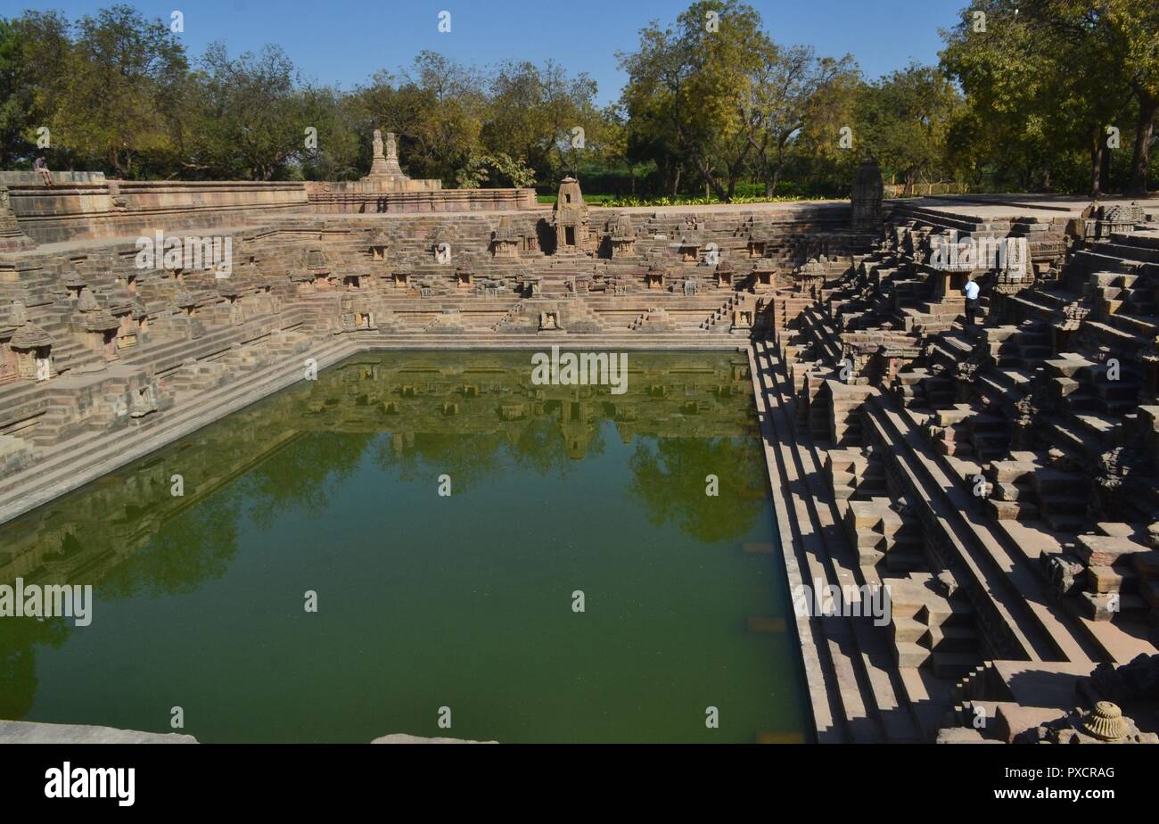 Surya Kund/Temple Tank-The Sun Temple, Modhera/Gujarat/India Stock ...