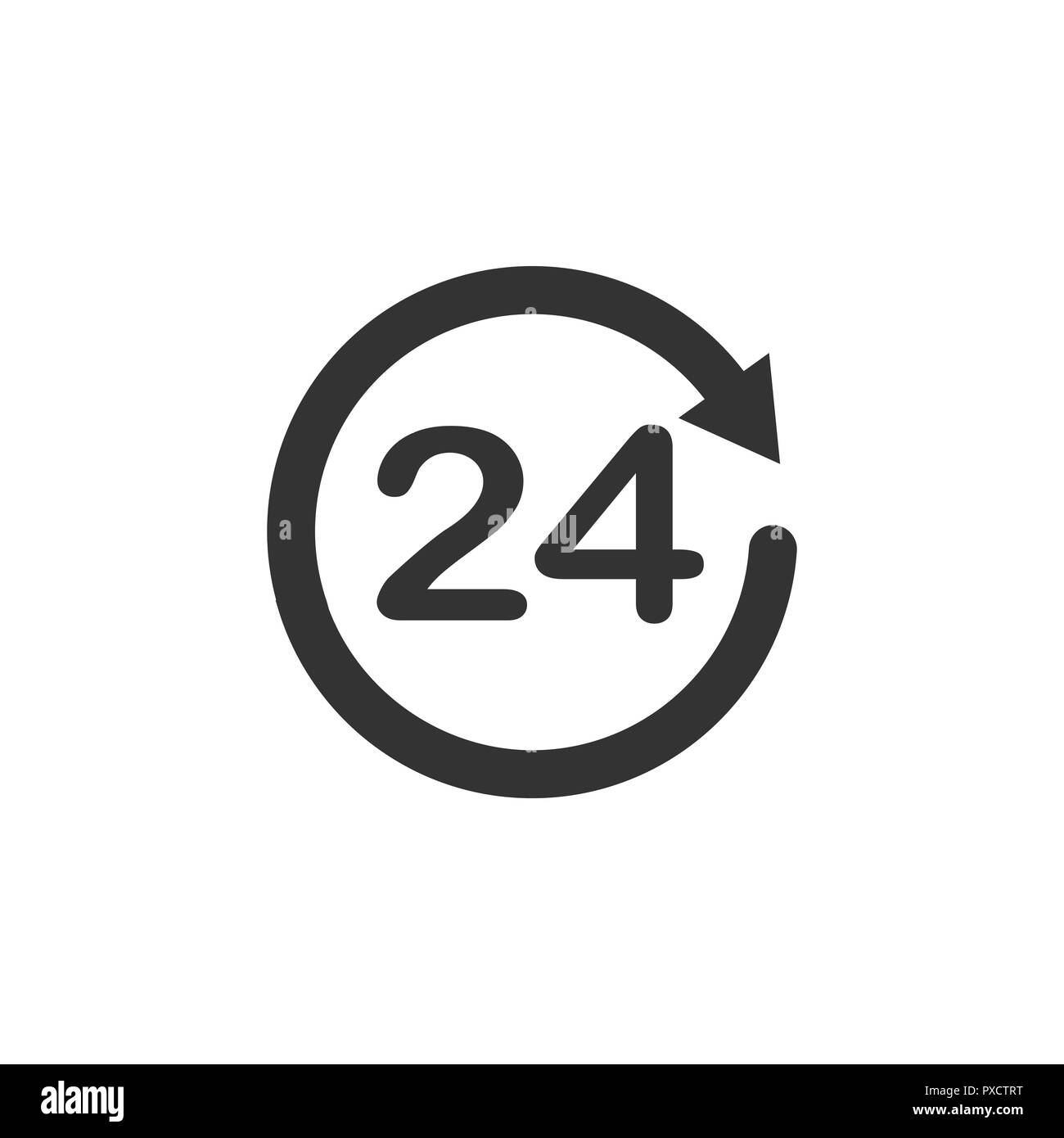 24 hours icon Stock Vector Images - Alamy