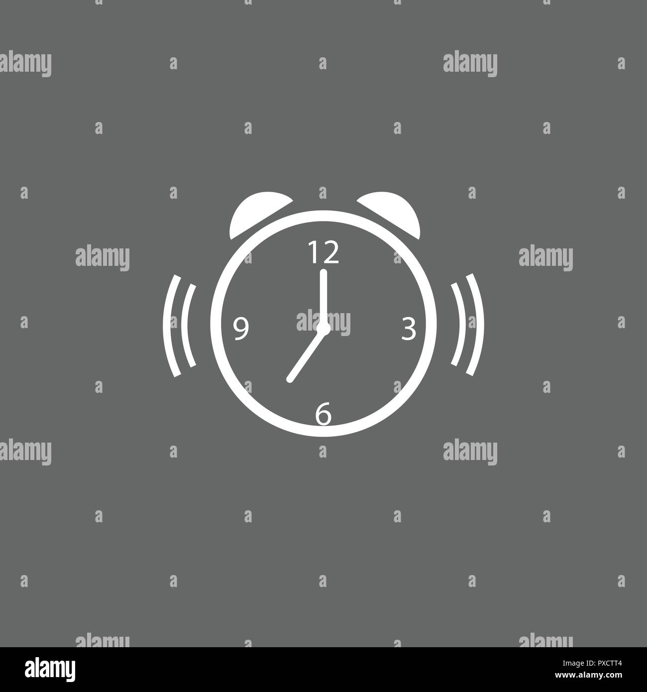 Alarm, clock icon vector illustration Stock Vector Image & Art - Alamy