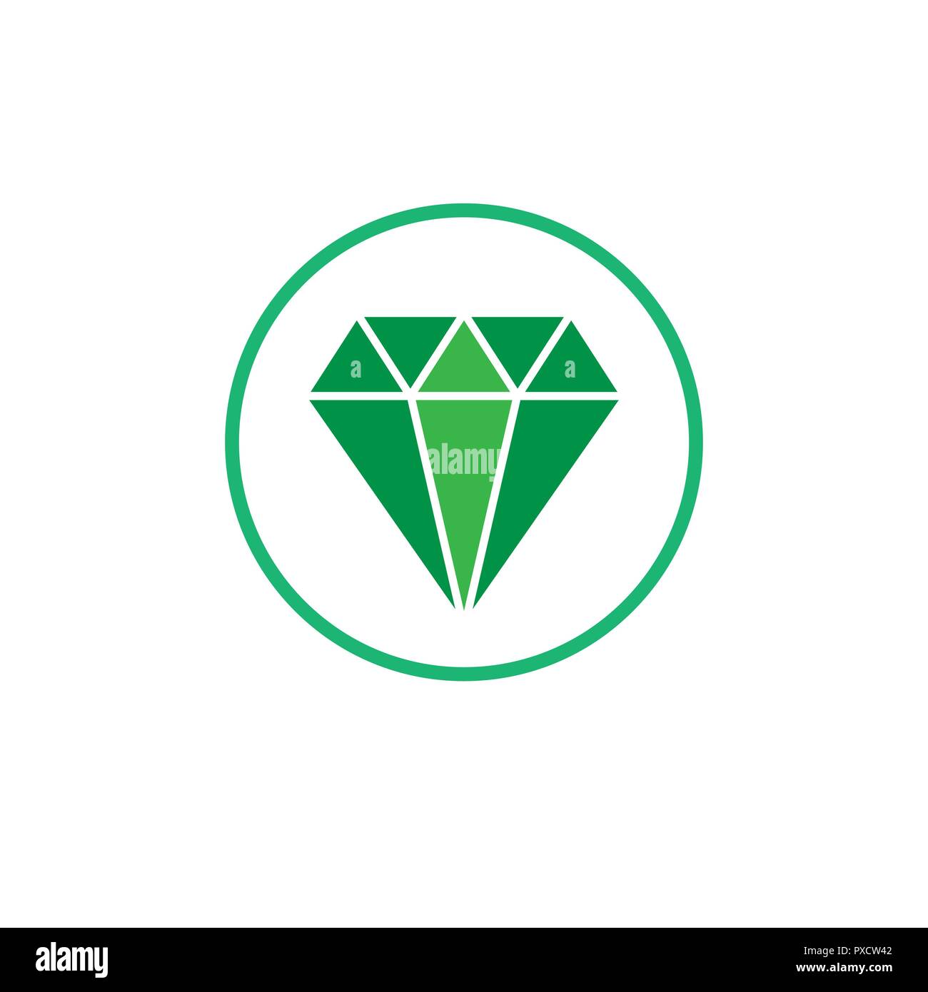 Jewelry symbol. Diamond Vector illustration flat Stock Vector Image ...