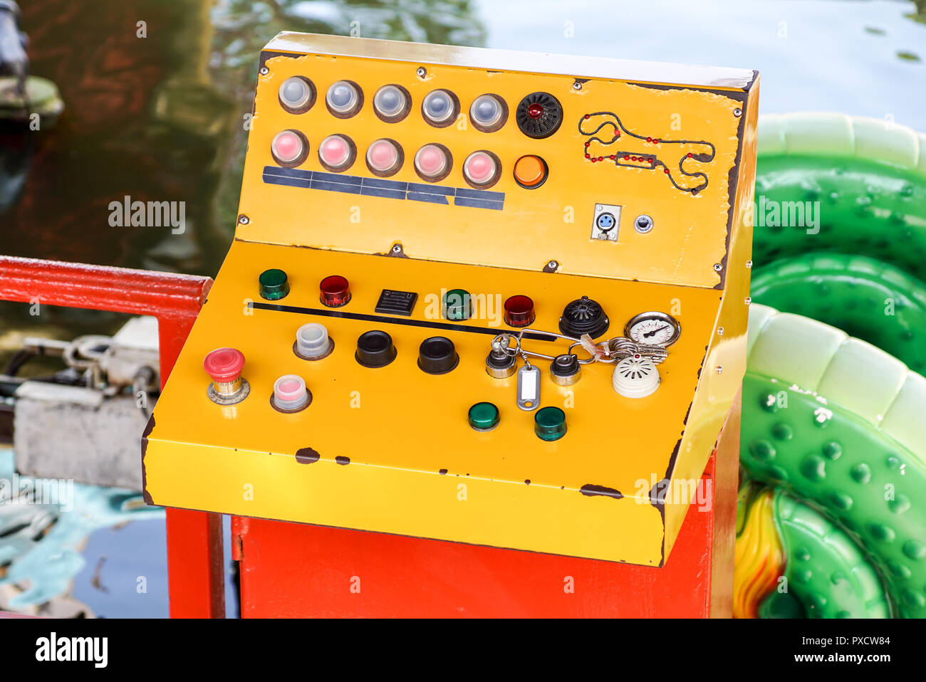 Control panel texture with lots of buttons Stock Photo - Alamy