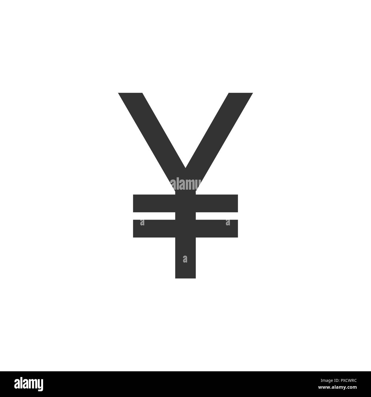 Yuan, yen sign Flat design Vector Stock Vector Image & Art - Alamy