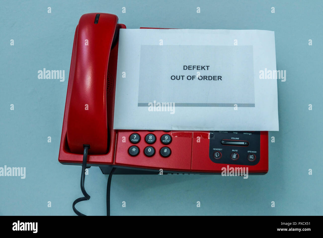Phone out of order hi-res stock photography and images - Alamy