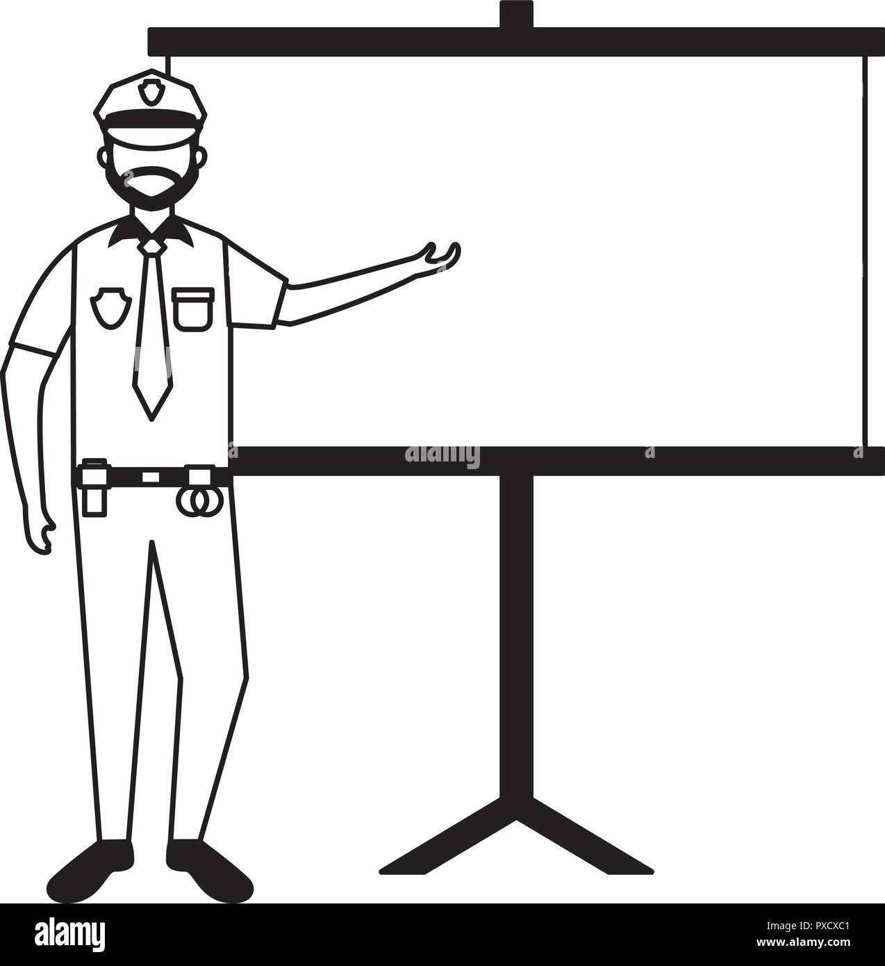 Police presentation board Stock Vector Images - Alamy