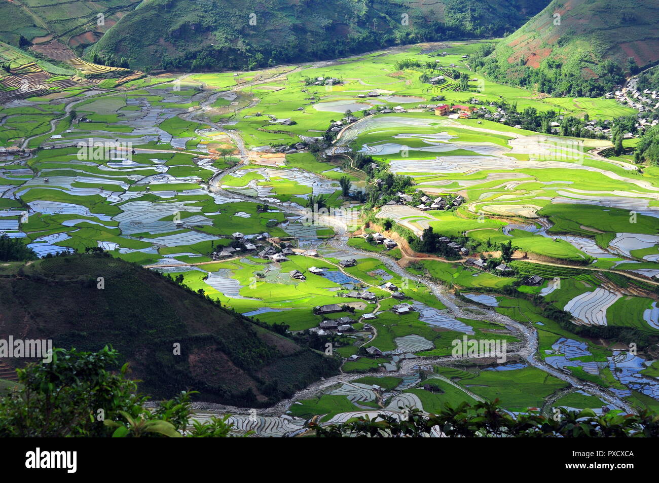 rice terraces Mu Cang Chai - the wonders of the farmers Stock Photo - Alamy