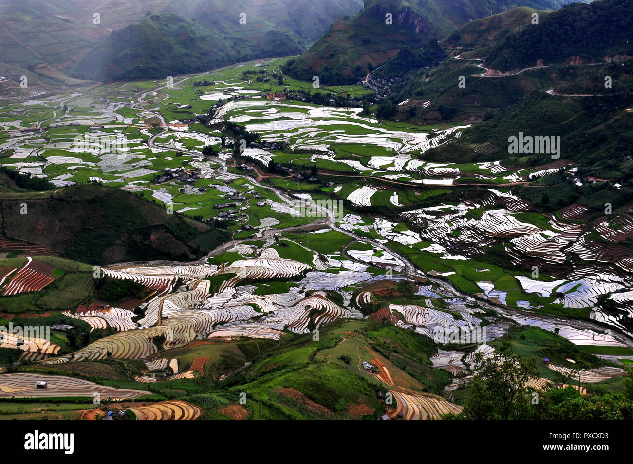 rice terraces Mu Cang Chai - the wonders of the farmers Stock Photo - Alamy