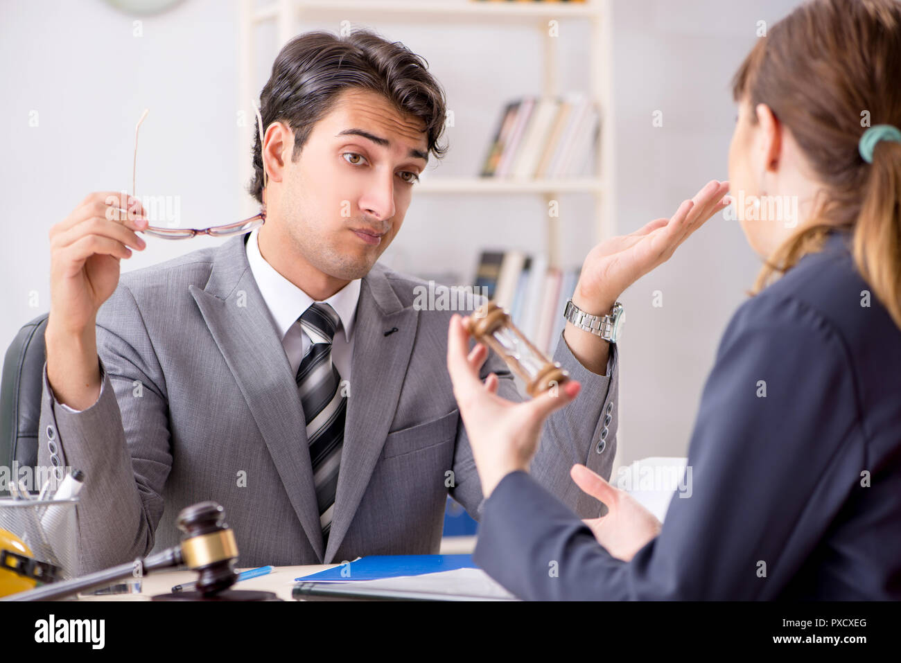 Lawyer presenting in court hi-res stock photography and images - Alamy