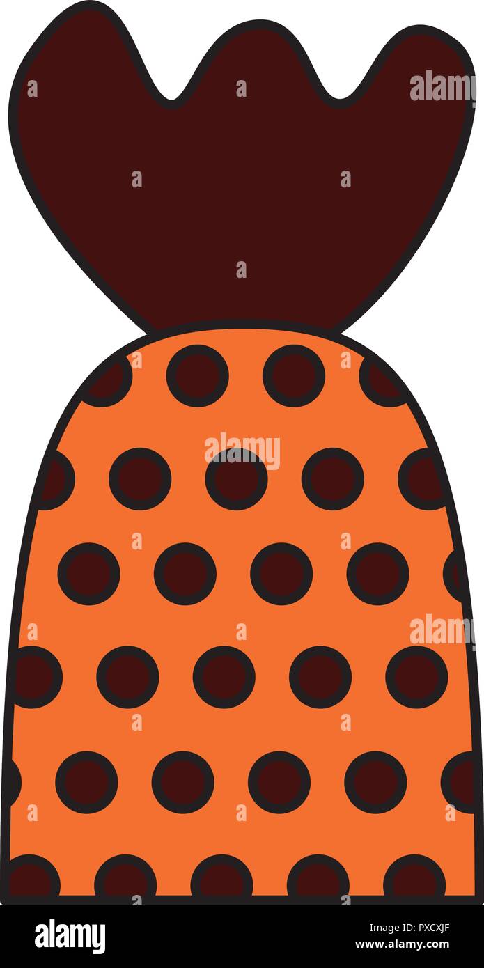 halloween day color wrapped candy vector illustration Stock Vector ...