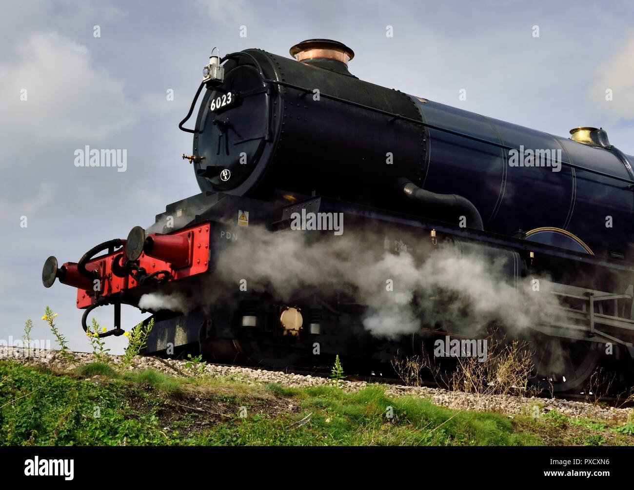 Blue Steam Locomotive High Resolution Stock Photography and Images - Alamy