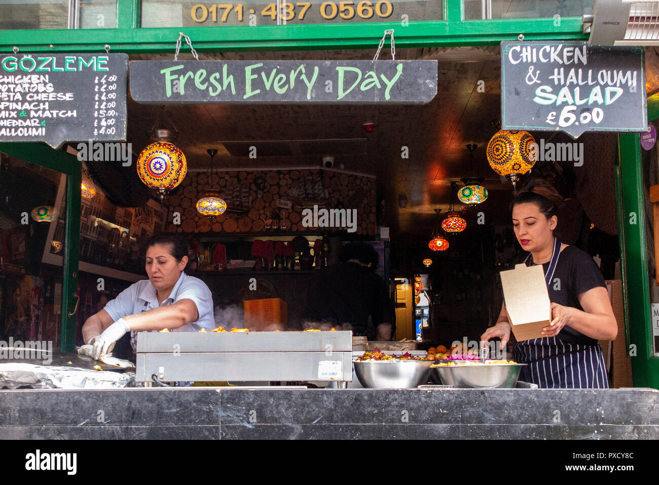 Fresh every day - preparing restaurant food in soho Stock Photo - Alamy