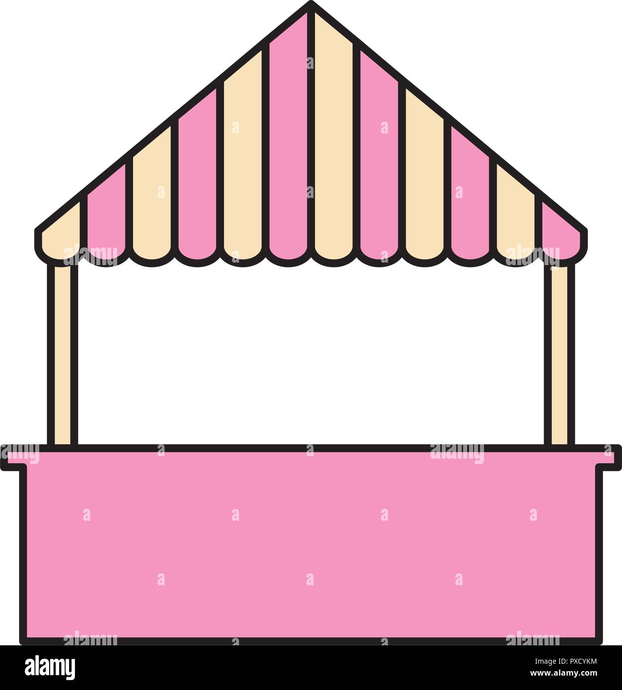 booth food park on white background vector illustration Stock Vector ...