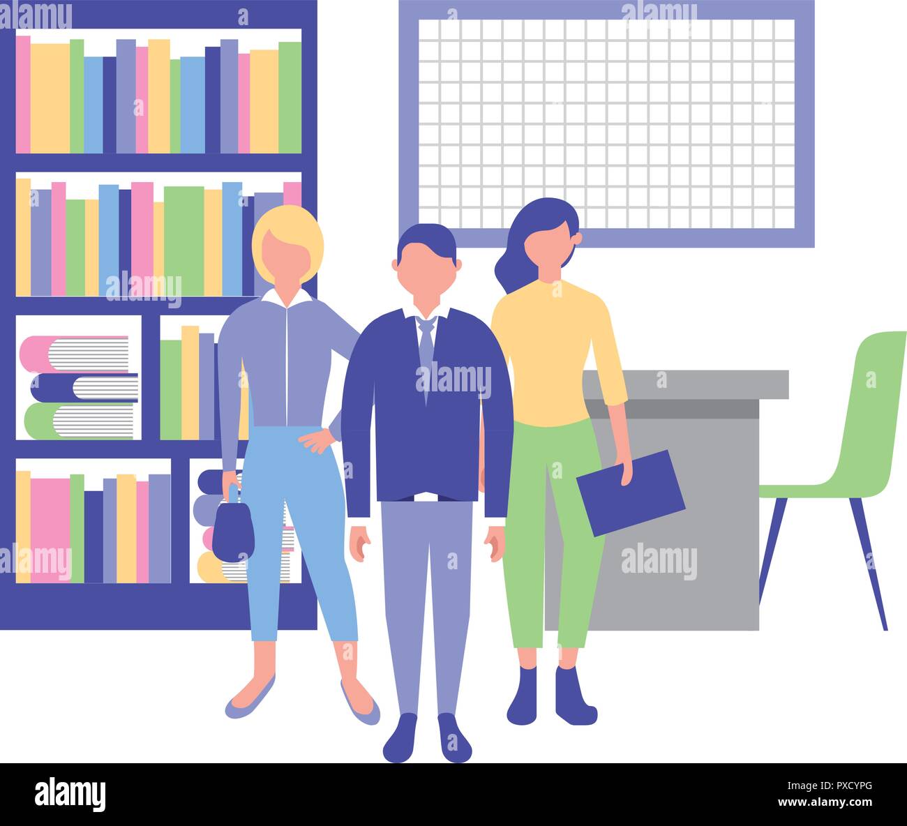 Office worker outdoors Stock Vector Images - Alamy