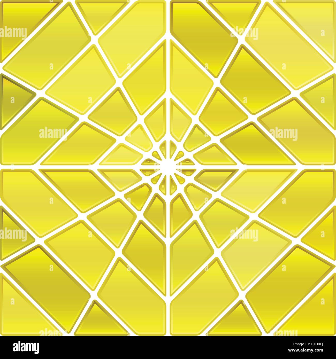 abstract vector stained-glass mosaic background - yellow rhombus Stock ...