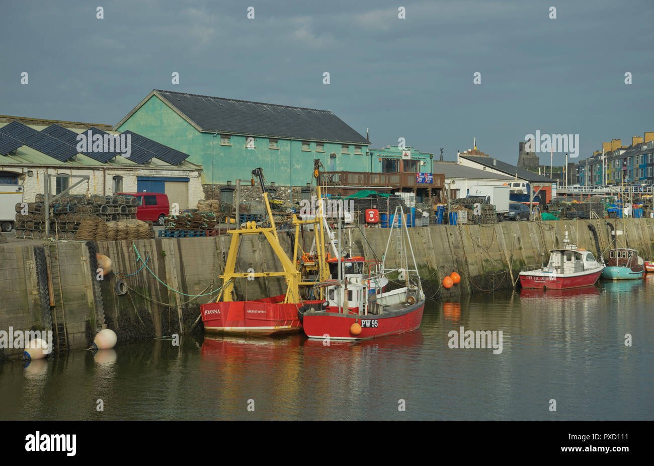 Boats in aberystwyth harbour ceredigion hi-res stock photography and ...