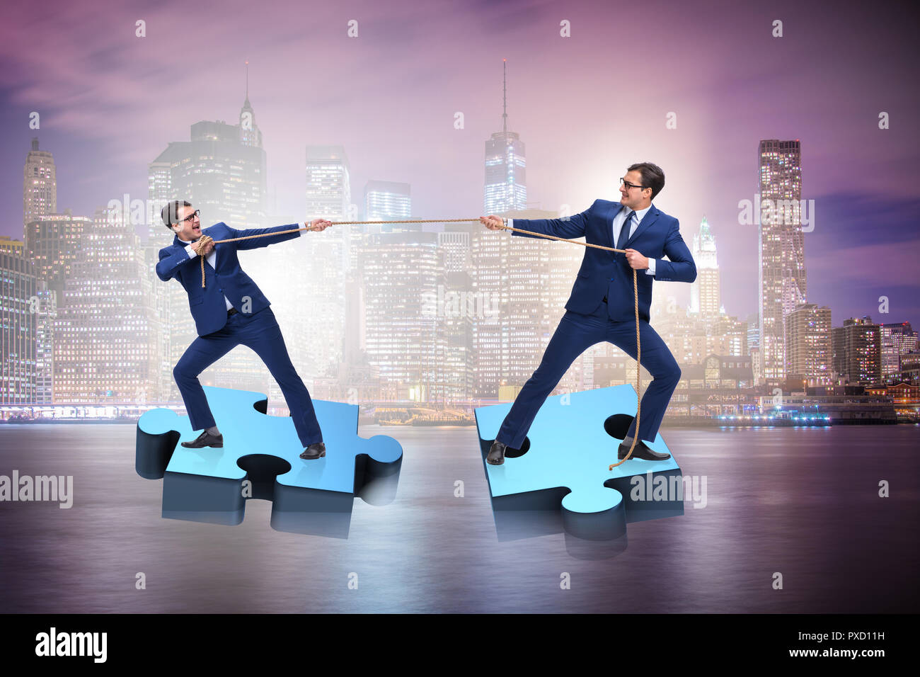 Business concept of teamwork and competition Stock Photo - Alamy