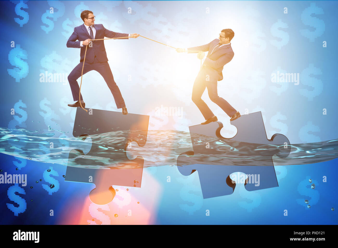 Business concept of teamwork and competition Stock Photo - Alamy