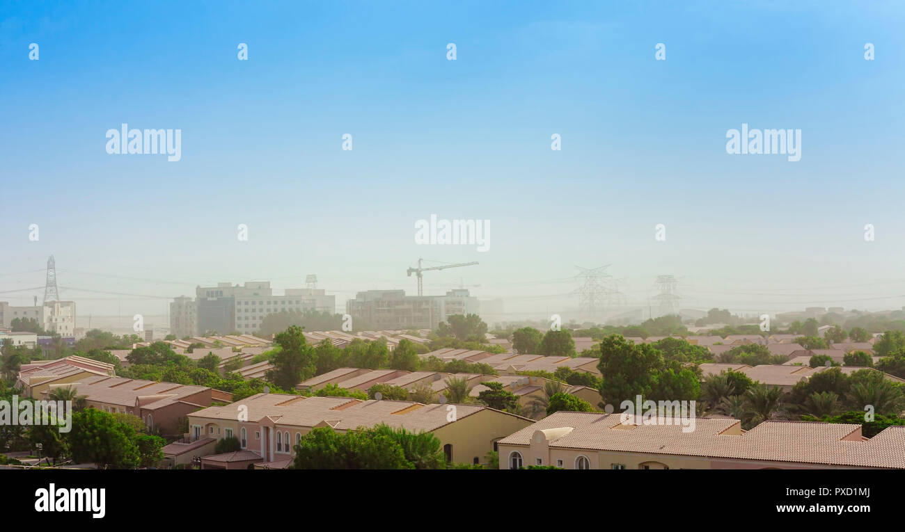 hot day for construction cranes in Dubai city, UAE Stock Photo - Alamy